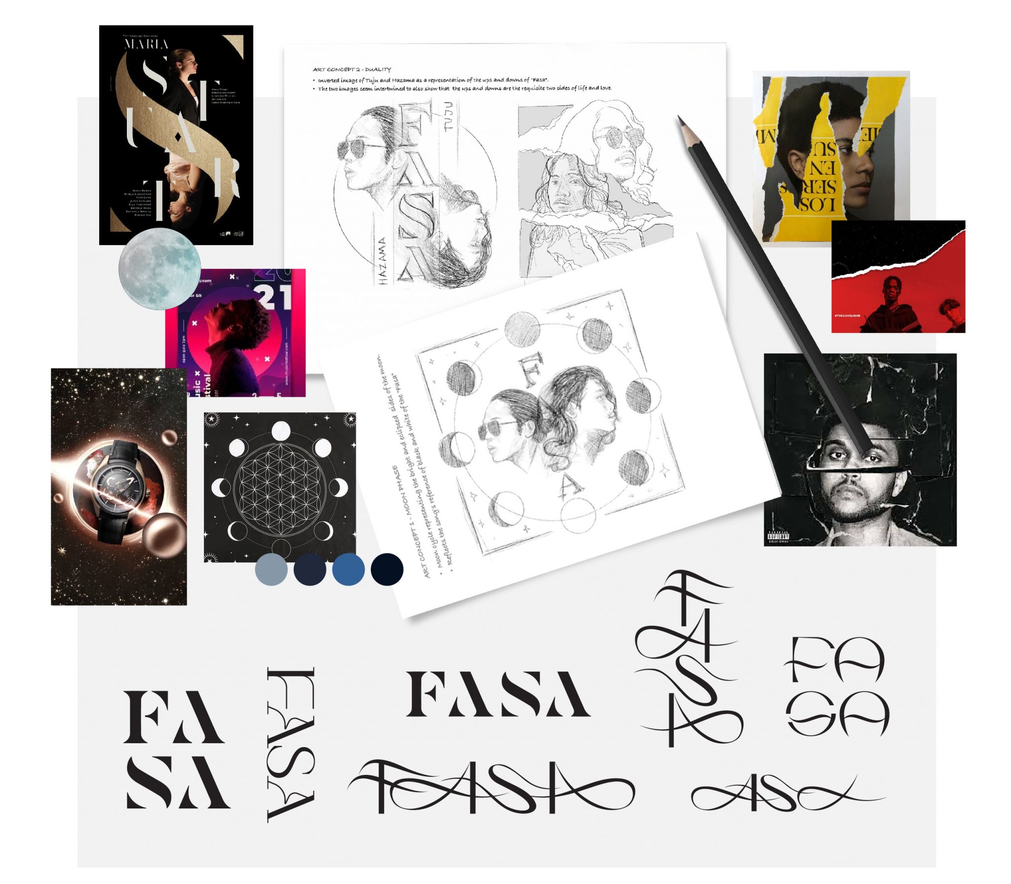Hazama ft Tuju – FASA Single Cover - Mimesis Portfolio